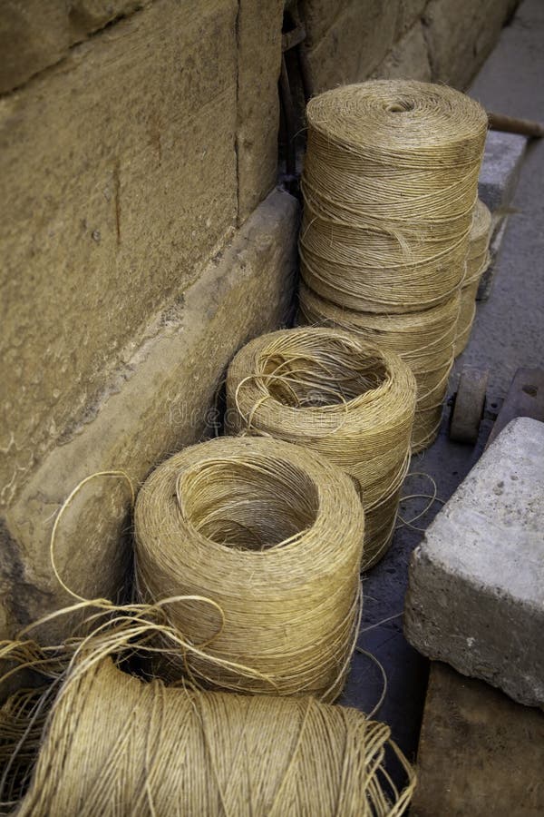 Old coils of rope stock image. Image of abstract, object - 268495387