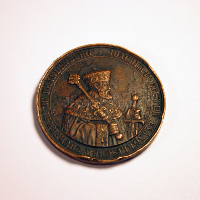 Old coin 1 stock image. Image of history, copper, german - 58791