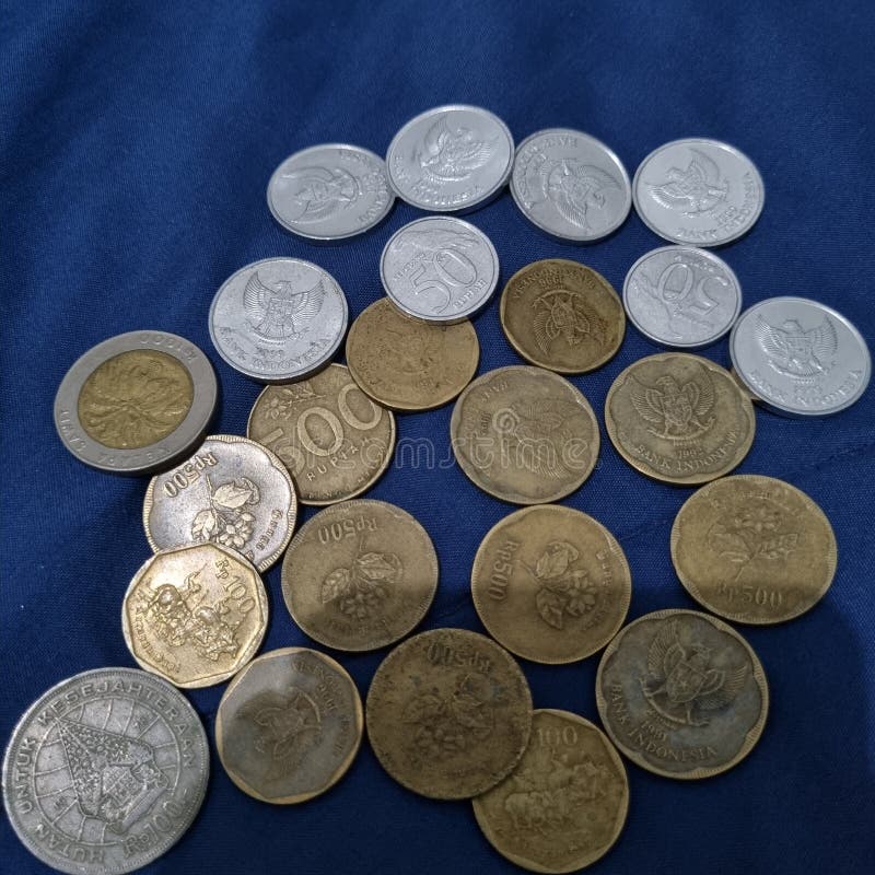 Old coin from Indonesia stock image. Image of 1990s - 338648849