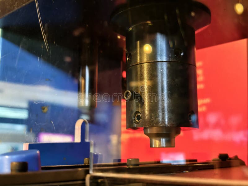 Old Coin Press Machine in the Museum Stock Image - Image of command ...