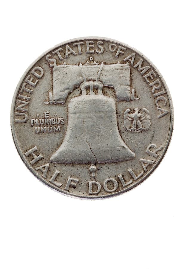 Old coin (silver) stock photo. Image of bell, crack, antique - 17692378