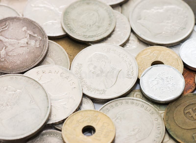 Old coins as a background stock photo. Image of monetary - 17182174
