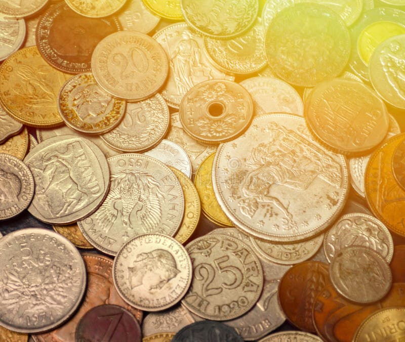 Old UK Coins Texture stock image. Image of bright, business - 6871373