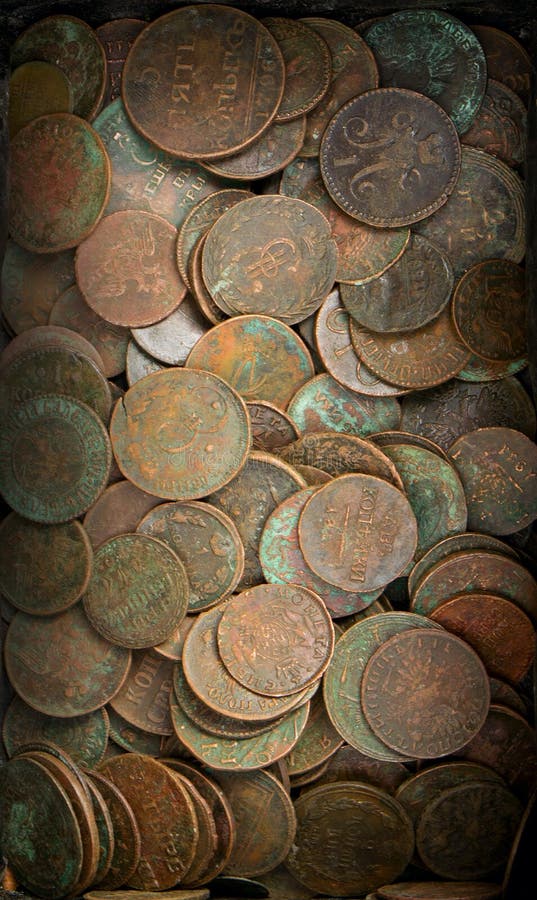 Old coins background stock photo. Image of stack, number - 34460004