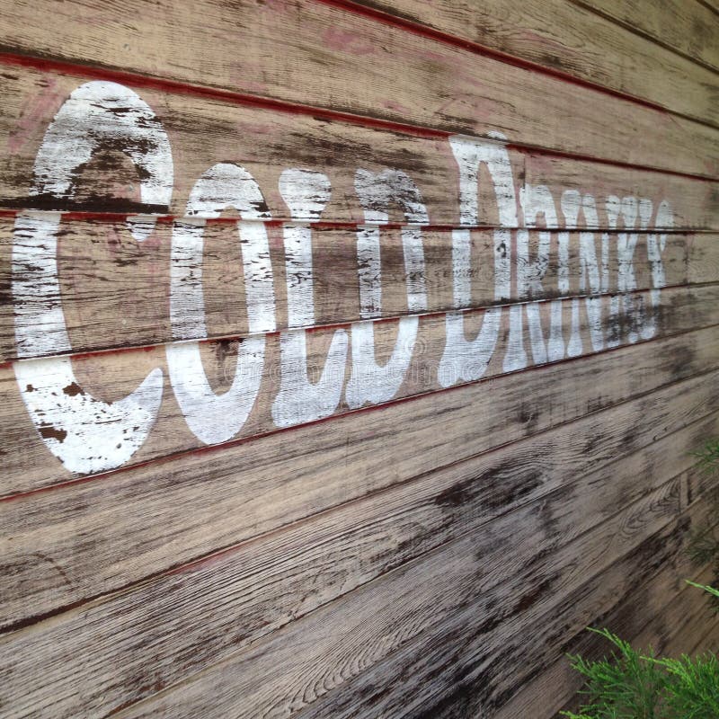Old cold drink sign stock image. Image of antique, history - 42542773