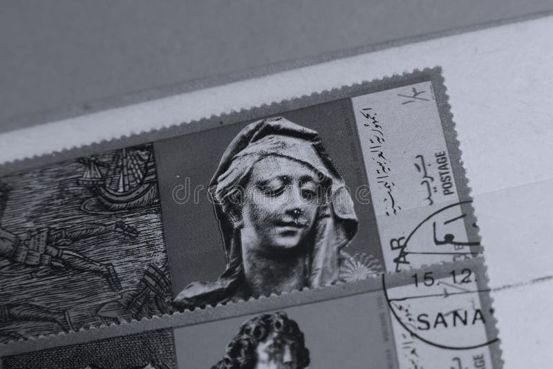Postage Stamps, Ancient Sculptures Editorial Stock Photo - Image of ...