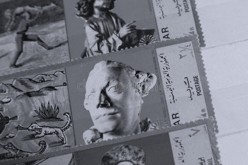 Postage Stamps, Ancient Sculptures Editorial Stock Photo - Image of ...