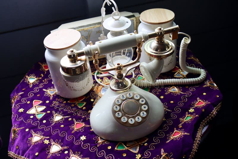Old Collection of Telephones Stock Photo - Image of telephone ...