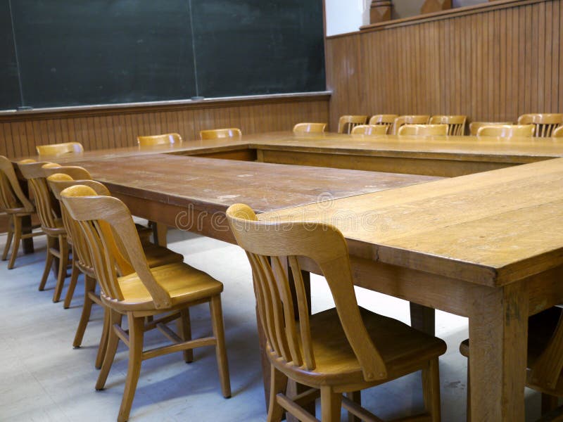 Old college classroom stock photo. Image of chair, furniture - 18088468