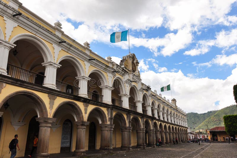 Old Colonial City of Antigua, Guatemala Editorial Stock Image - Image ...
