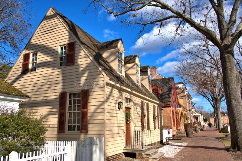 Colorful Old Colonial Homes Stock Image - Image of tourism, vacation ...