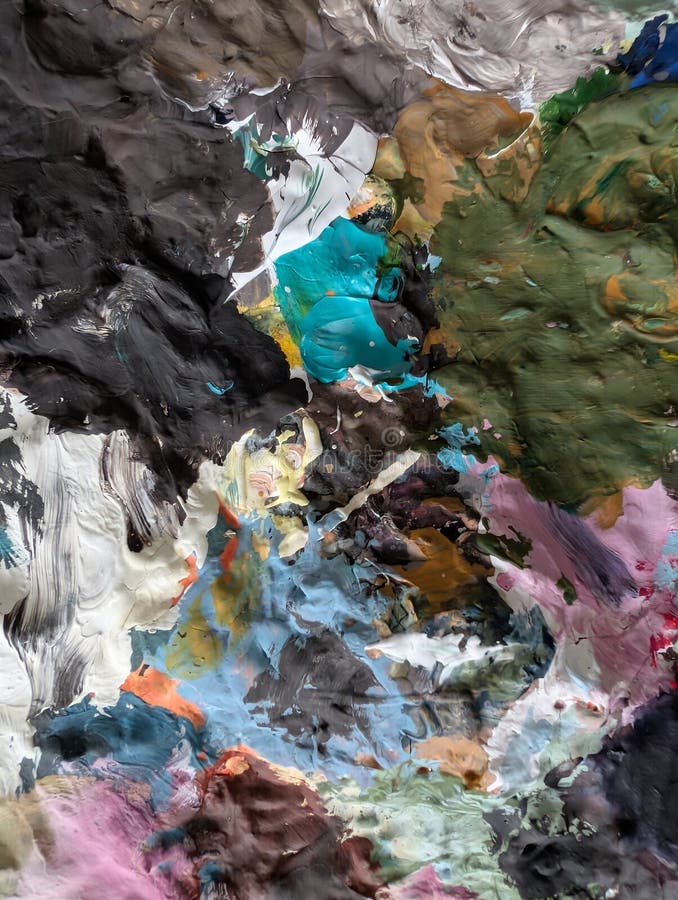 Old Color Pallette Detail As Nice Background Stock Image - Image of ...