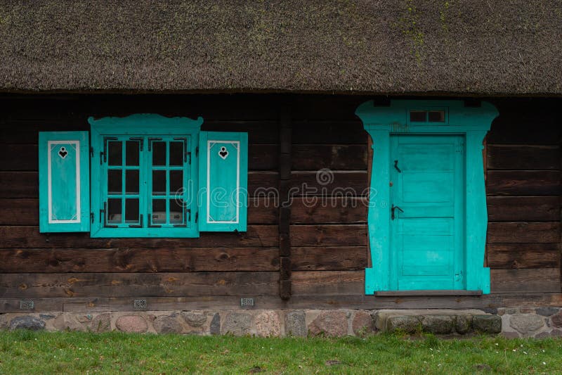 Old Colored Window with Shutter Stock Photo - Image of retro, building ...