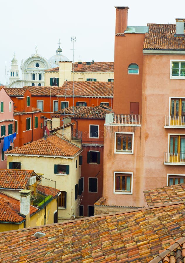Old Colorful Buildings in Venice, Italy Stock Photo - Image of ...