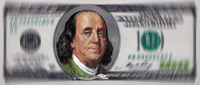 Old Colorized 100 Dollar Banknote Stock Image - Image of debt, business ...