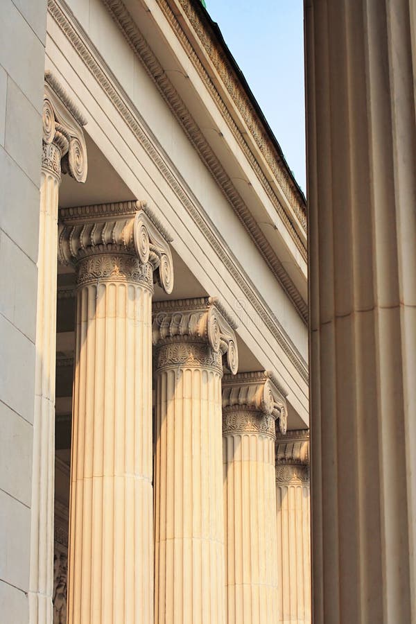 Old columns stock image. Image of travel, blue, column - 11235625