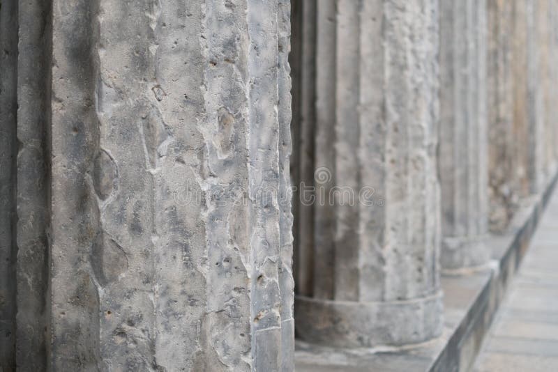 Old Columns Historic Architecture , Pillars Closeup Stock Photo - Image ...