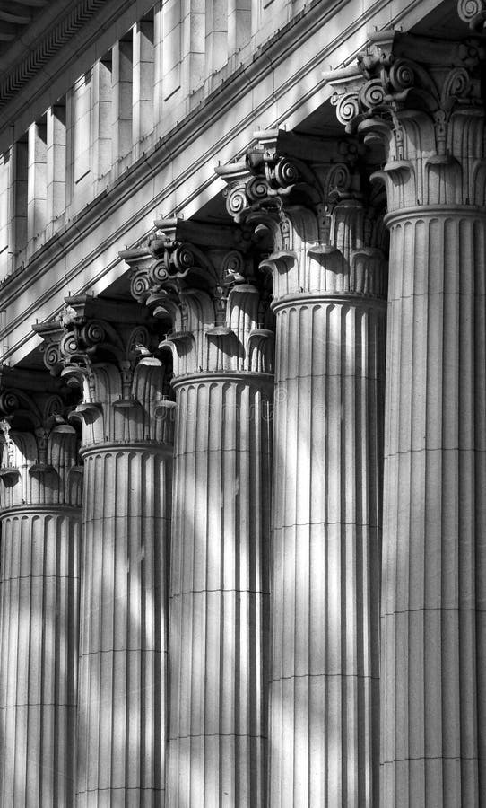 Old columns in montreal stock photo. Image of corporate - 1107238
