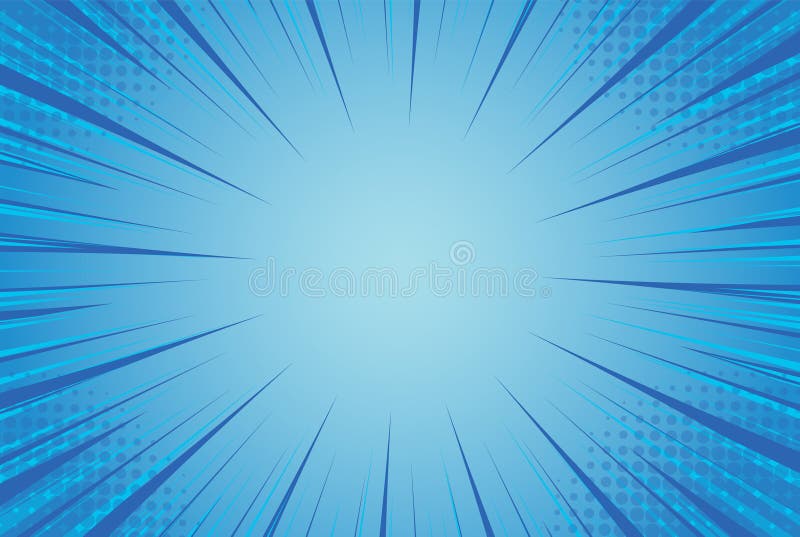 Old Comic Blue Background with Halftone Gradient in Pop Art Retro Style ...