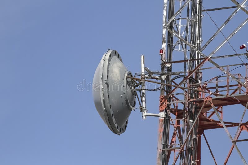 Old Communication Antenna Closeup Stock Image - Image of satellite ...
