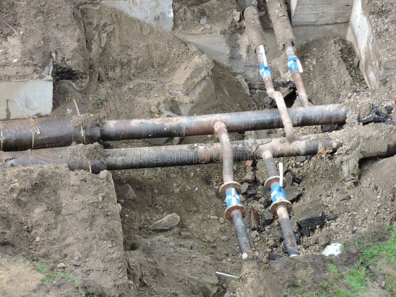 Pipes for communication stock image. Image of pipes, grey - 43310891