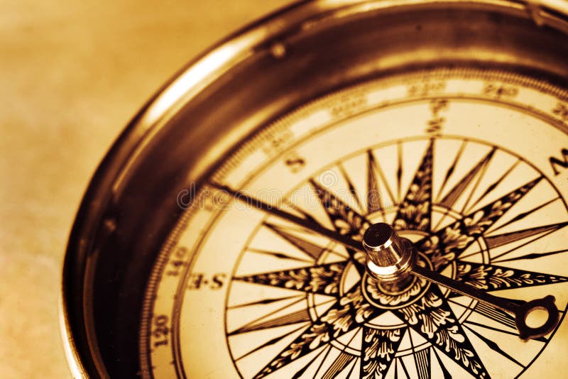 Old compass stock photo. Image of south, guidance, geography - 10522144