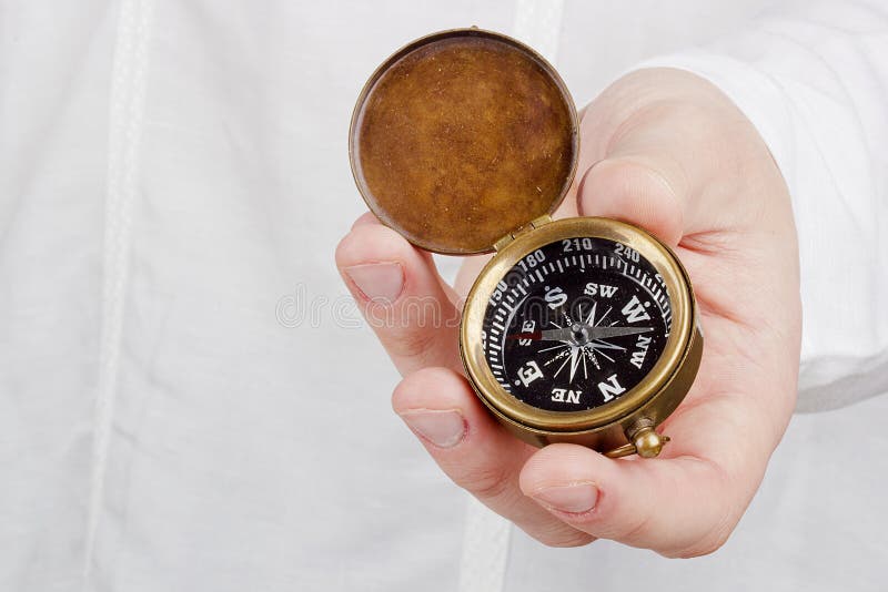 Old Compass stock image. Image of adventure, giving, closeup - 25698311