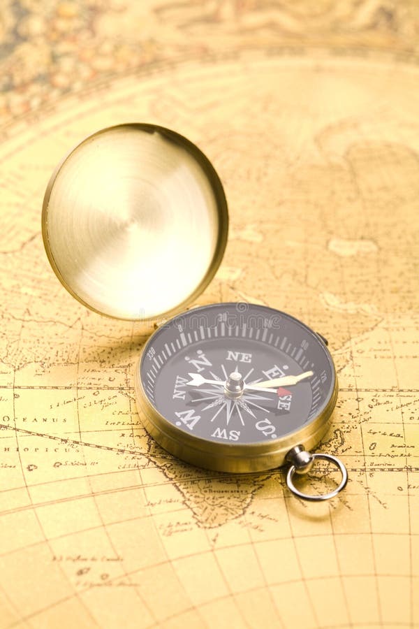 Old compass stock photo. Image of travelling, direction - 9040922