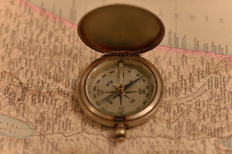Old compass stock photo. Image of compass, antiquity - 83749276