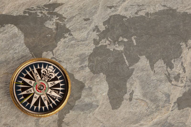Old compass stock image. Image of compass, grunge, retro - 31739783