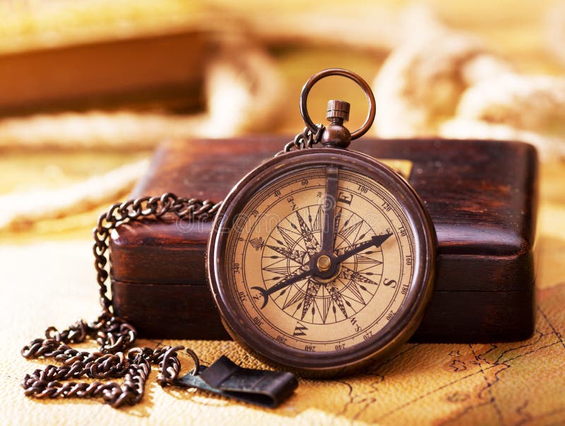 Old compass stock photo. Image of discovery, retro, grunge - 47742026