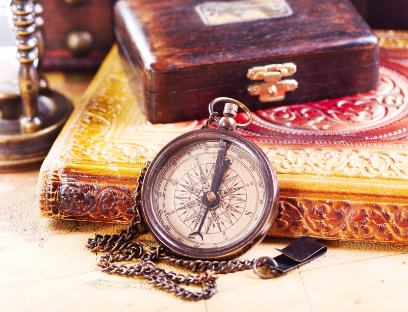 Old compass stock photo. Image of macro, navigation, decorative - 55239794