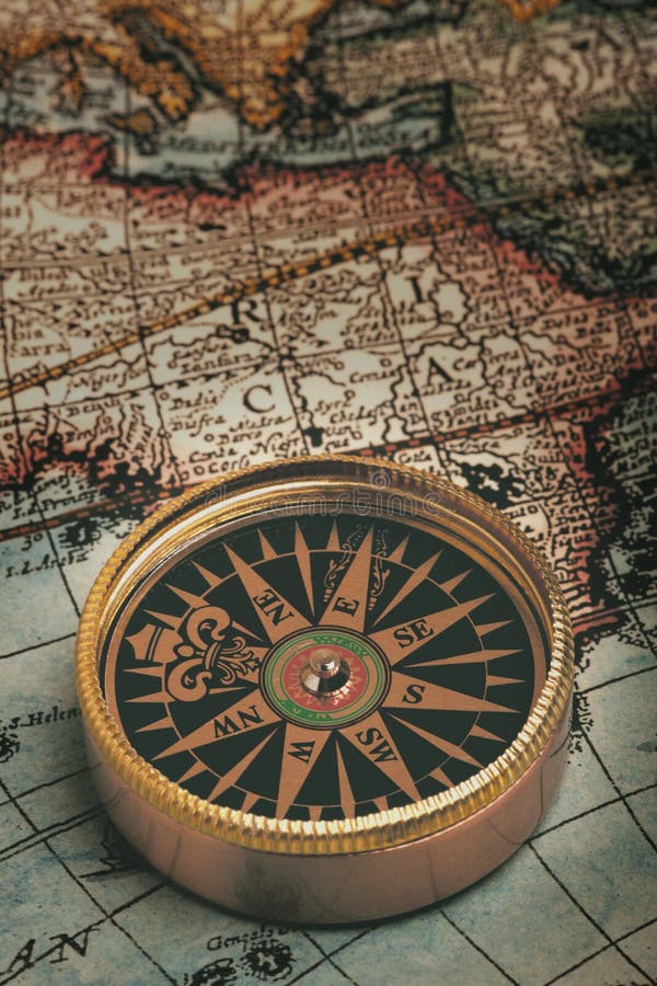 Old compass stock photo. Image of grungy, antiquity, bygone - 90477312