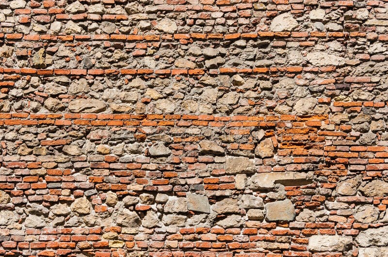 Old Composite Brick Wall Background Stock Photo - Image of concrete ...