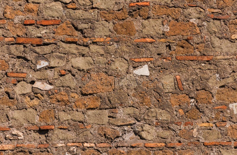 Old Composite Brick and Block Wall Background Stock Photo - Image of ...
