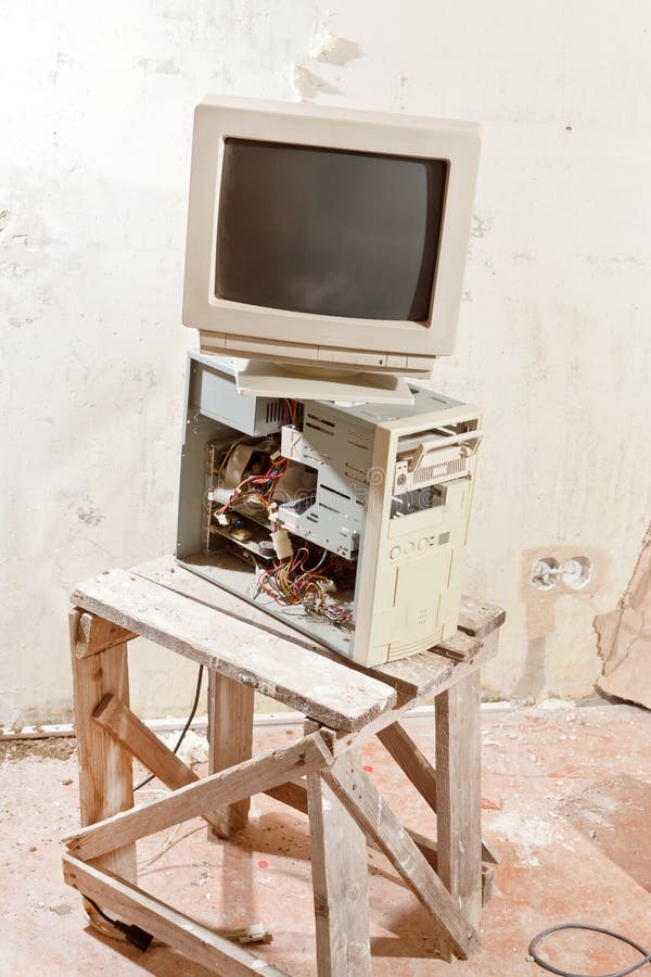 Old computer stock photo. Image of environment, broken - 23485958