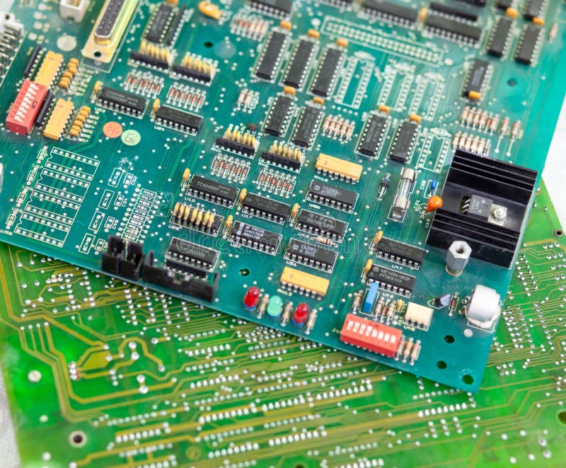 Old Computer Chips that are Out of Order. Not Working Microshops Stock ...