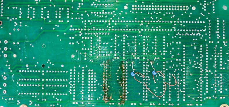 Old Computer Chips that are Out of Order. Not Working Microshops Stock ...