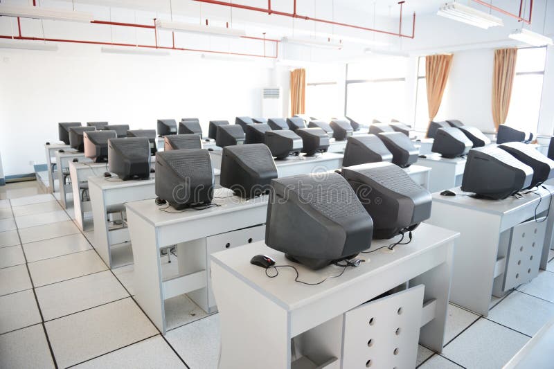 Old computer classroom stock photo. Image of antique - 31671420