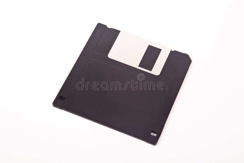 Old Computer and Data Storage Technology, Black Magnetic Floppy Disk ...