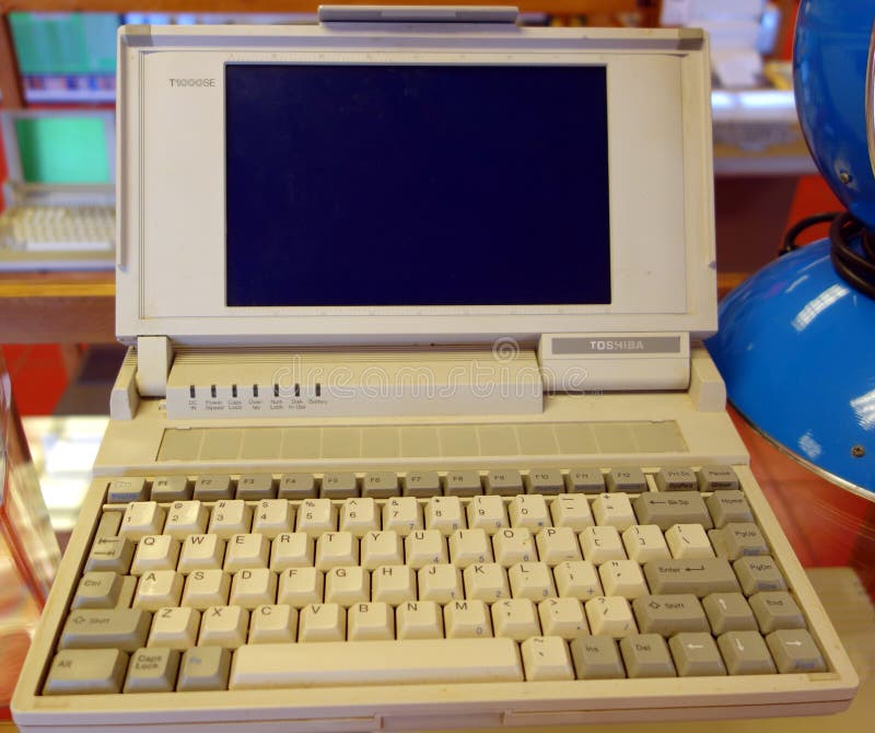 An old computer on display editorial stock image. Image of displayed ...