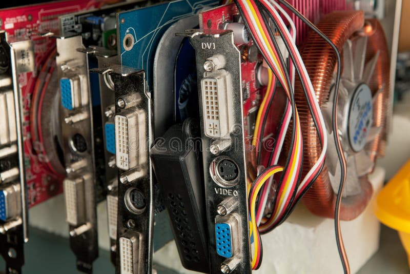 Old Computer Graphics Cards Stock Photo - Image of digital, pile: 91656820