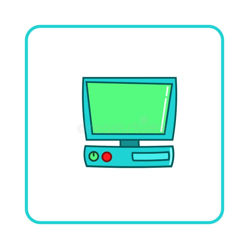 Old Style Personal Computer Icon Stock Illustrations – 268 Old Style ...