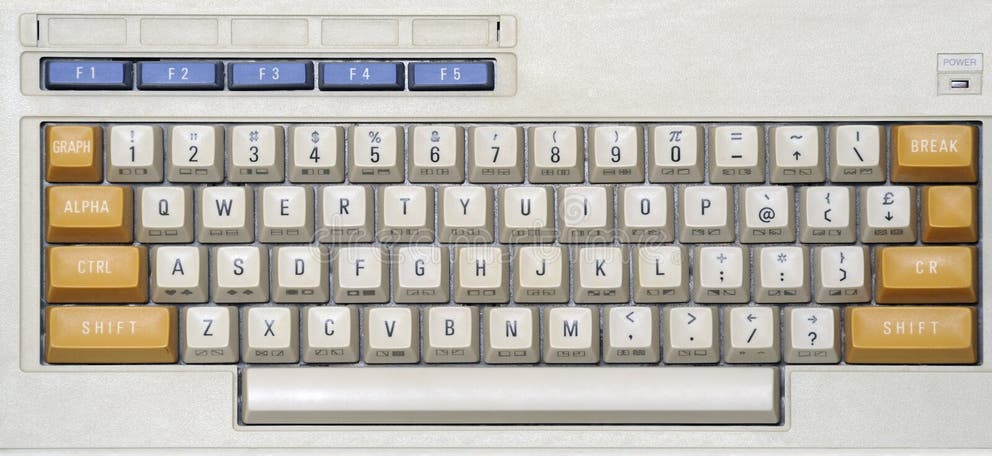 Old Computer Keyboard stock image. Image of input, keys - 8016545