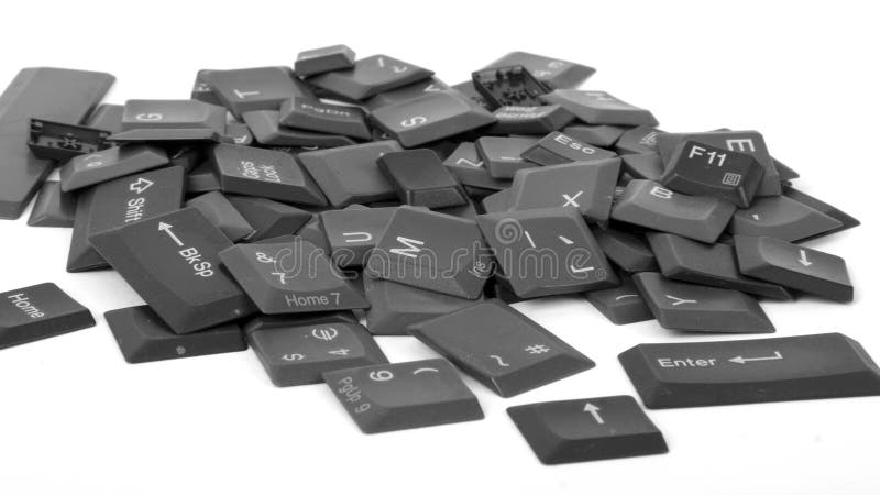 Old computer keys stock photo. Image of character, computer - 25035214