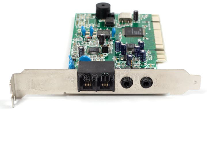Old computer modem stock photo. Image of electric, motherboard - 7451874