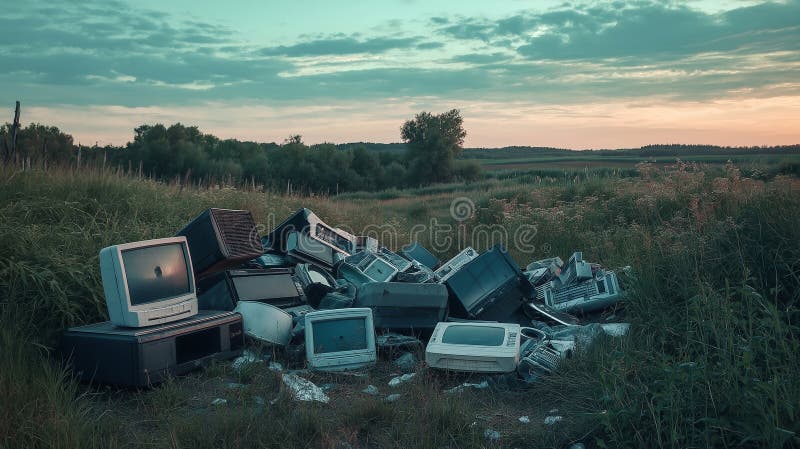 Old Computer Monitors, Televisions, and Other Electronic Devices are ...