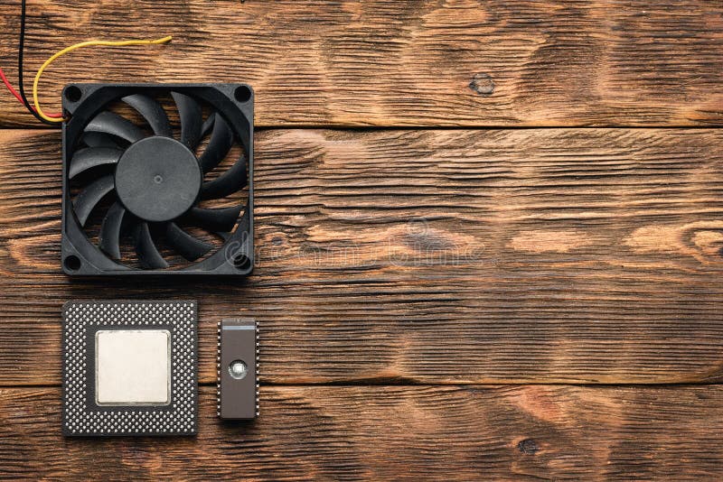 Computer processor chip. stock image. Image of backside - 142859385