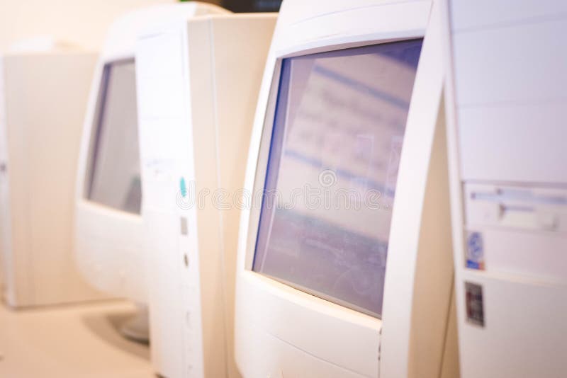 Old Computer Pc in the 90 Century Stock Image - Image of century ...