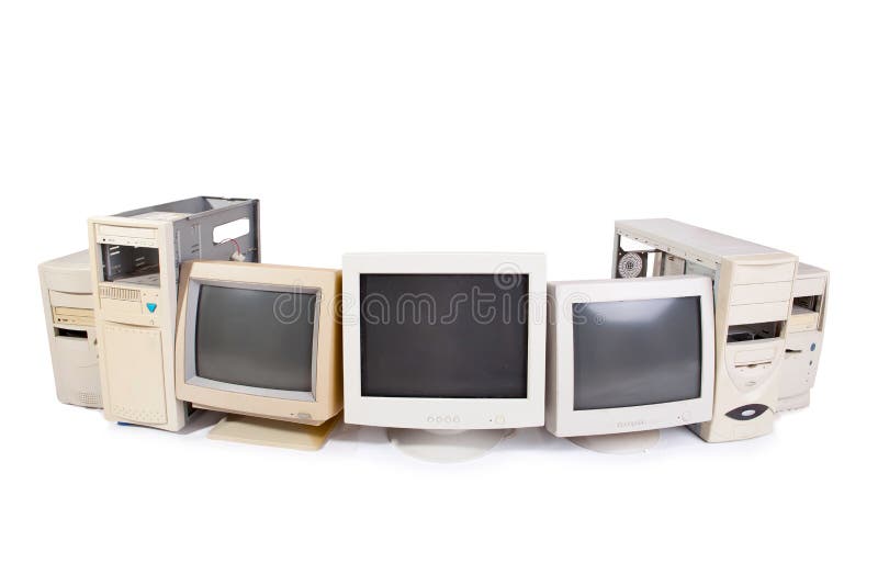 Old computer stock photo. Image of garbage, dump, printer - 34959638